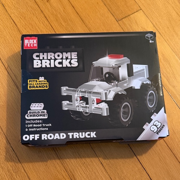Toys | Chrome Bricks Off Road Truck Silver And Black | Poshmark